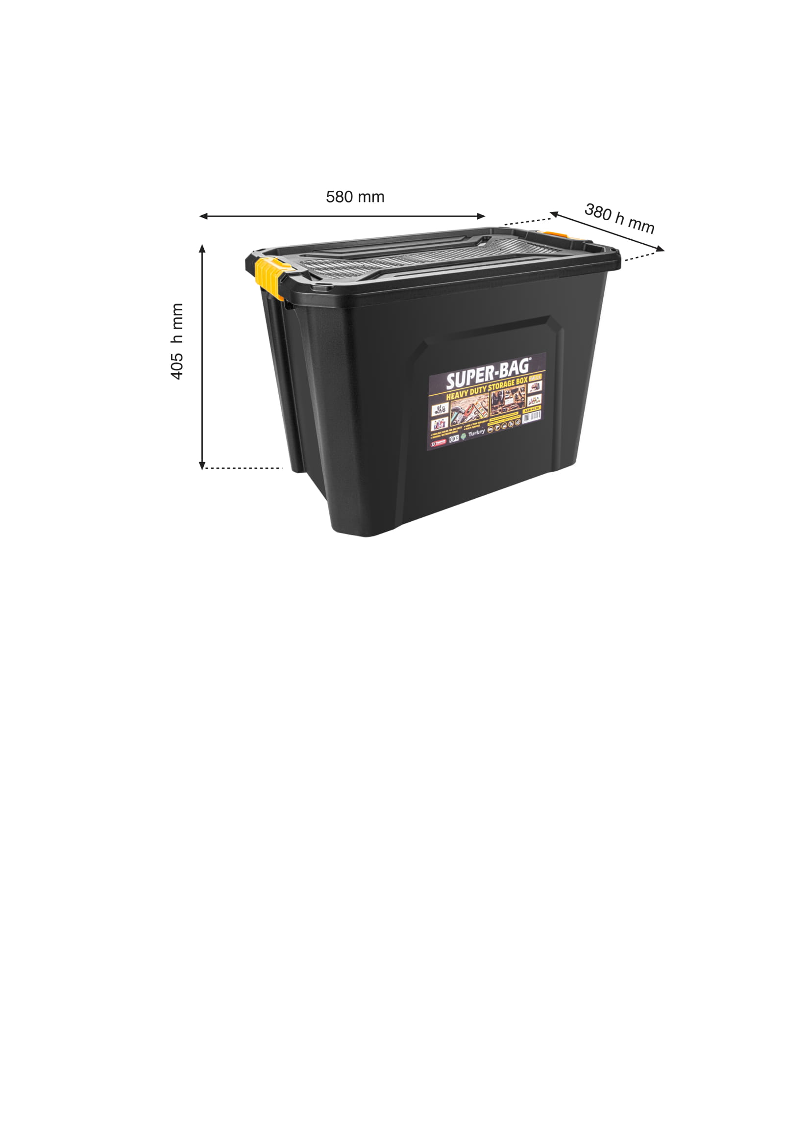 Heavy Duty Storage Box 60 LT ASR-4038 | Asrın Plastic | İstoç Takım ...